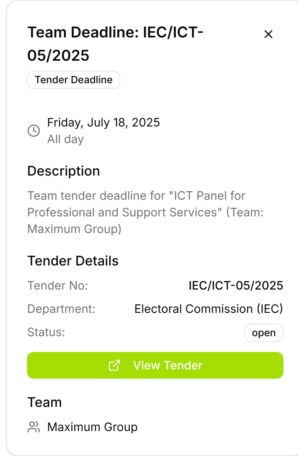 MyTender - Access the latest tenders in South Africa